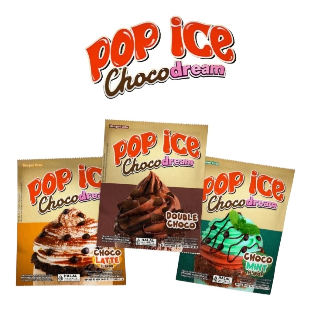 Jual PROMO!!! Pop ice Choco Dream ( 1 renceng isi 20 sachet ) | Shopee ...