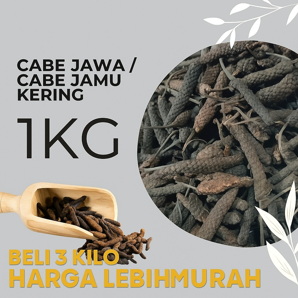 Jual Cabe Jawa / Cabe Jamu Kering Kemasan 1Kg Cabe Jawa Kering 1kg Cabe ...