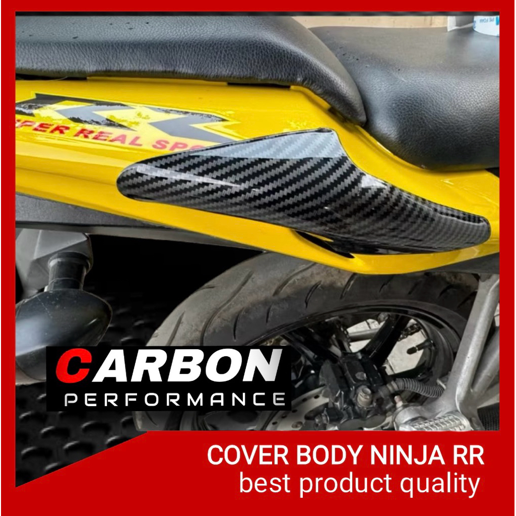Jual COVER PELINDUNG BODY BELAKANG NINJA RR NEW CARBON SET KIRI DAN ...