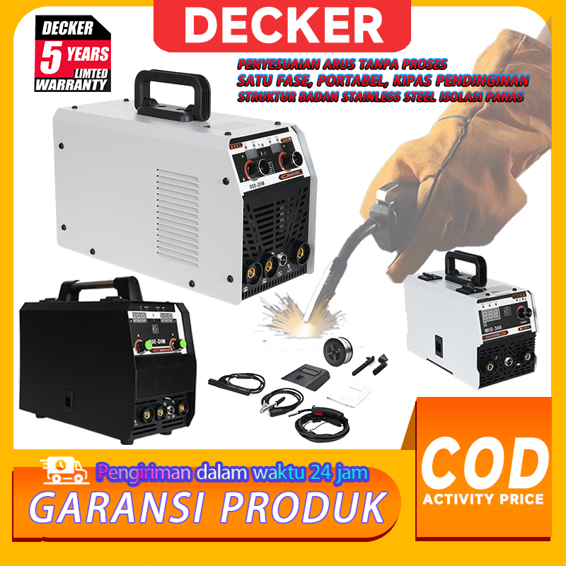 Jual DECKER Mesin Las mig Listrik trafo las welding inverter Las Tanpa ...