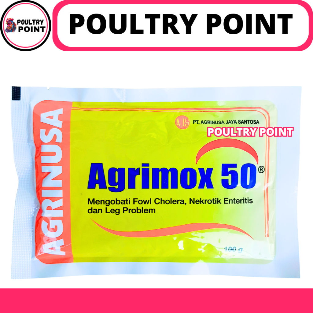 Jual AGRIMOX 50 100 Gram - Obat Ayam Kolera Berak Hijau N E & Leg ...