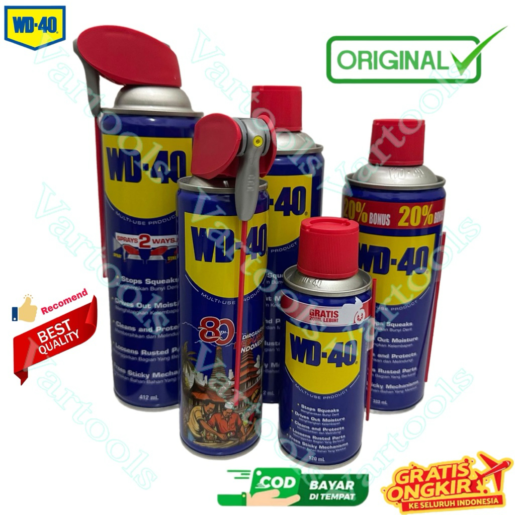Jual WD 40 WD40 WD-40 Pelumas 120ml 220ml 277ml 333ml 382ml 412ml ...