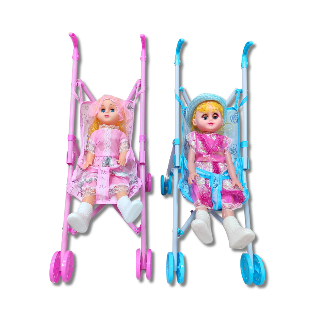 Jual MAINAN DORONGAN BAYI BONEKA STROLLER BAYI A2019-10 Music Besar ...