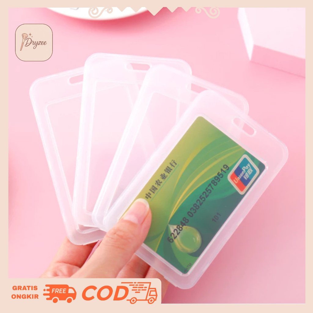 Jual [ GROSIR ] ID Card Holder Transparan Bening Untuk Name Tag Isi ...