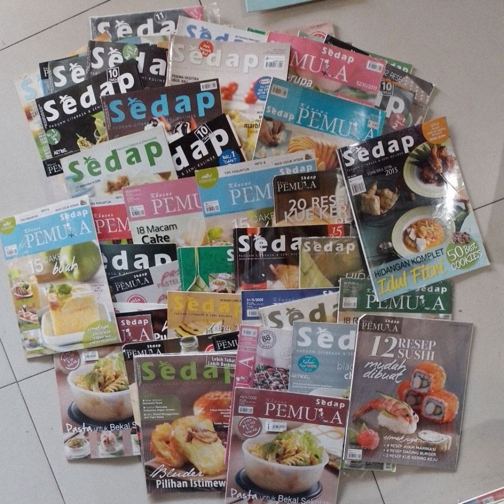 Jual Majalah Sedap dan Majalah Pemula / MAJALAH MASAKAN / MAJALAH RESEP ...