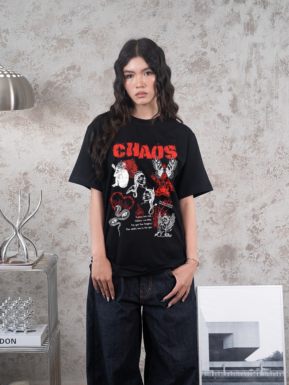 Jual iiih T-Shirt Chaos Black Tees Unisex | Shopee Indonesia