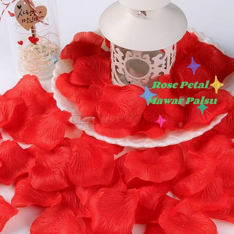 Jual Jual kelopak bunga mawar / rose petal ukuran 5cm (100 helai ...