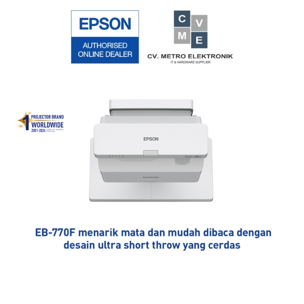 Jual Proyektor Laser EPSON EB-770F EB770F 770F Full HD 4100 Lumens Miracast WIFI LAN Garansi ...
