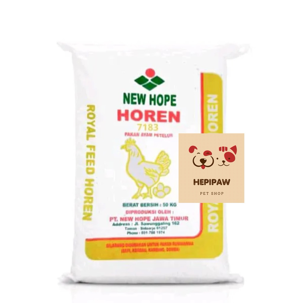 Jual ecer 1kg - NEW HOPE 7183 Horen - Pakan Ayam Petelur | Shopee Indonesia