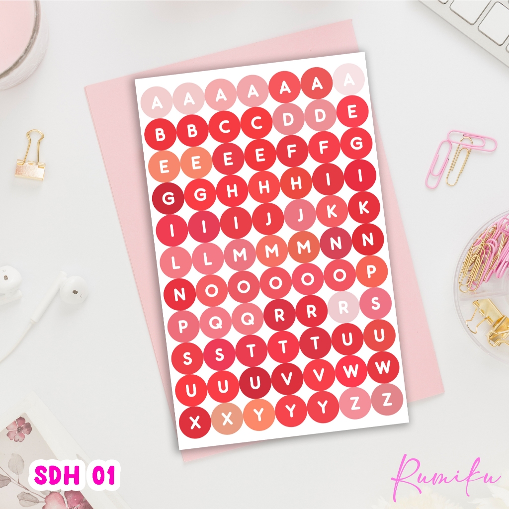 Jual Sticker Deco Huruf / Sticker Jurnal Huruf / Aesthetic / Letter ...