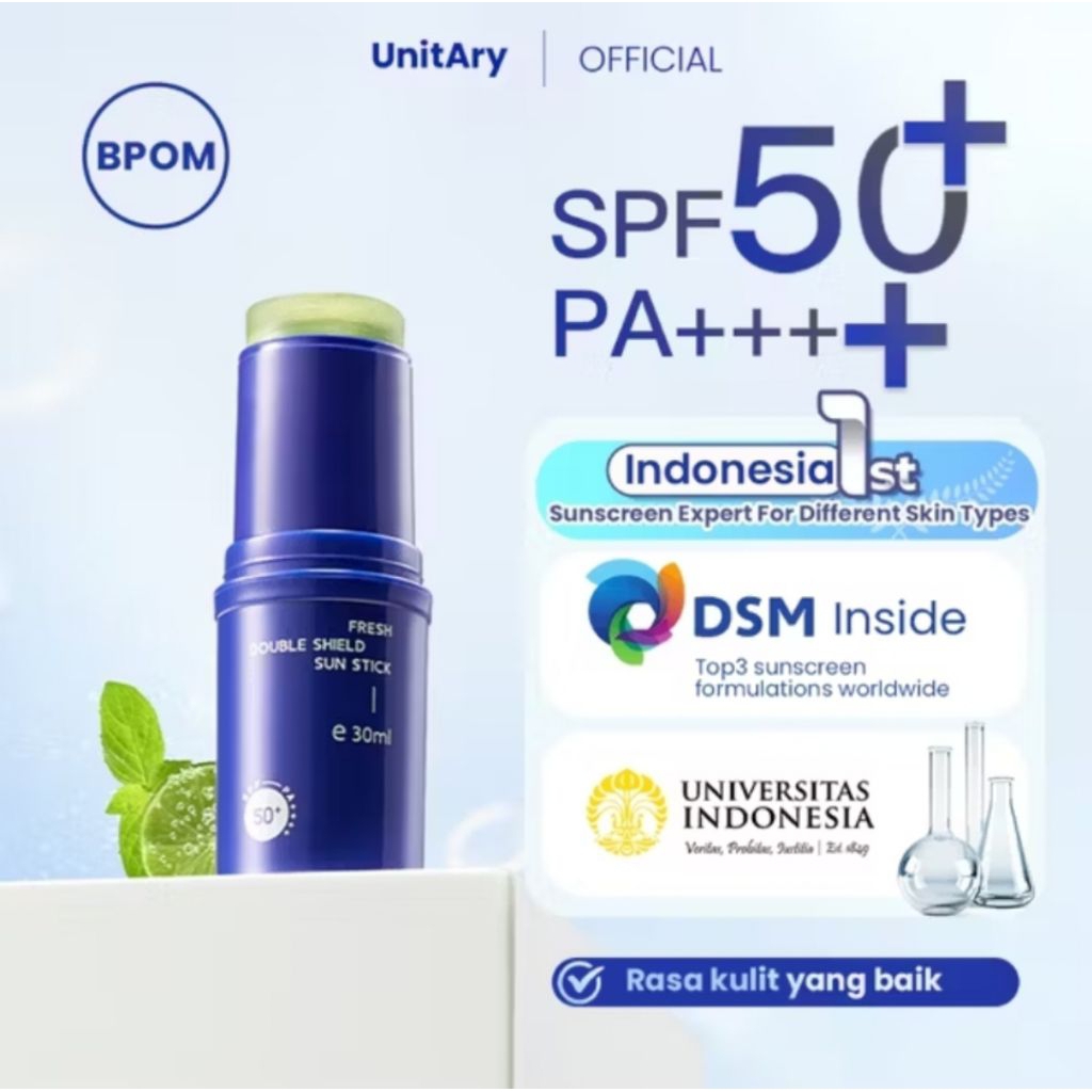 Jual [NEW] Unitary Fresh Double Shield Sun Stick Sunscreen ss SPF 50 ...
