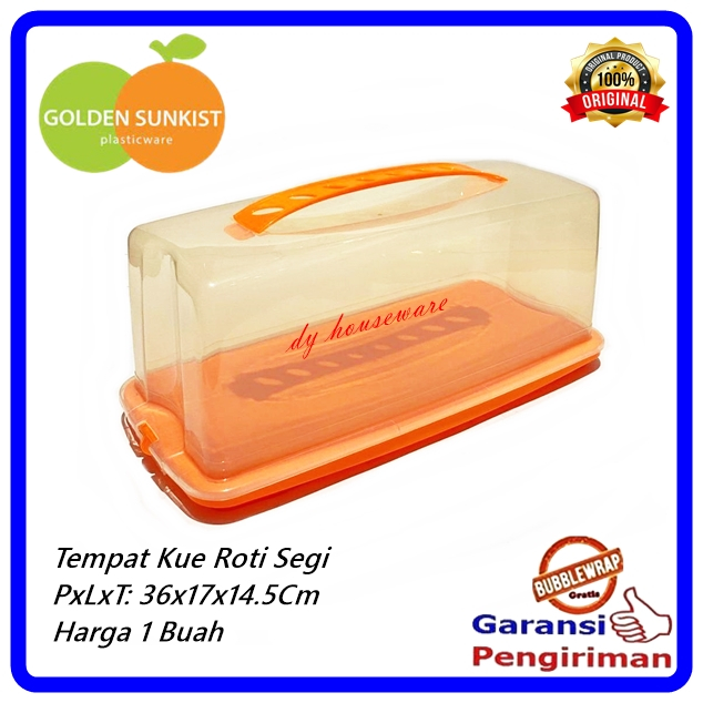 Jual Tempat Roti Tawar Plastik Wadah Kue Makanan Tutup Transparan Bread ...