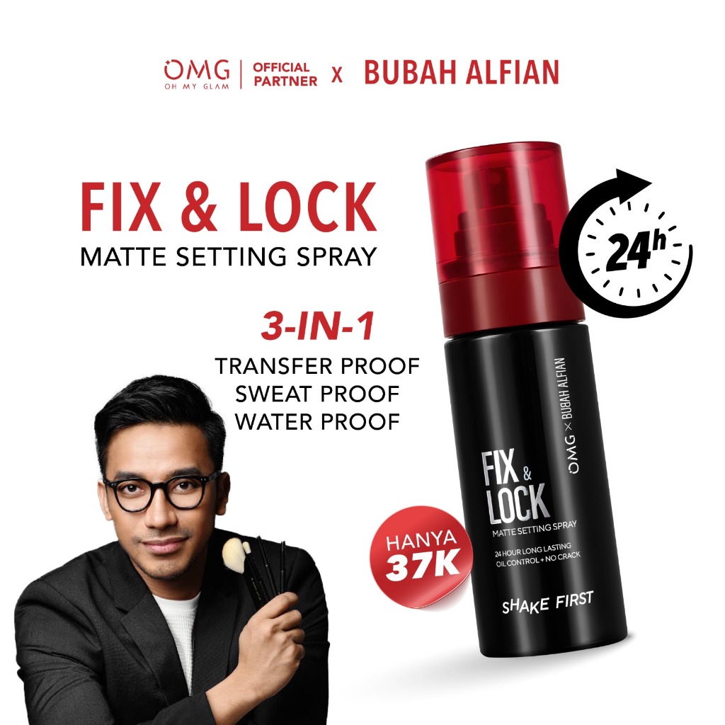 Jual OMG OH MY GLAM Fix & Lock Matte Setting Spray 60 ml - 24 Jam Makeup Anti-Longsor! | Shopee ...