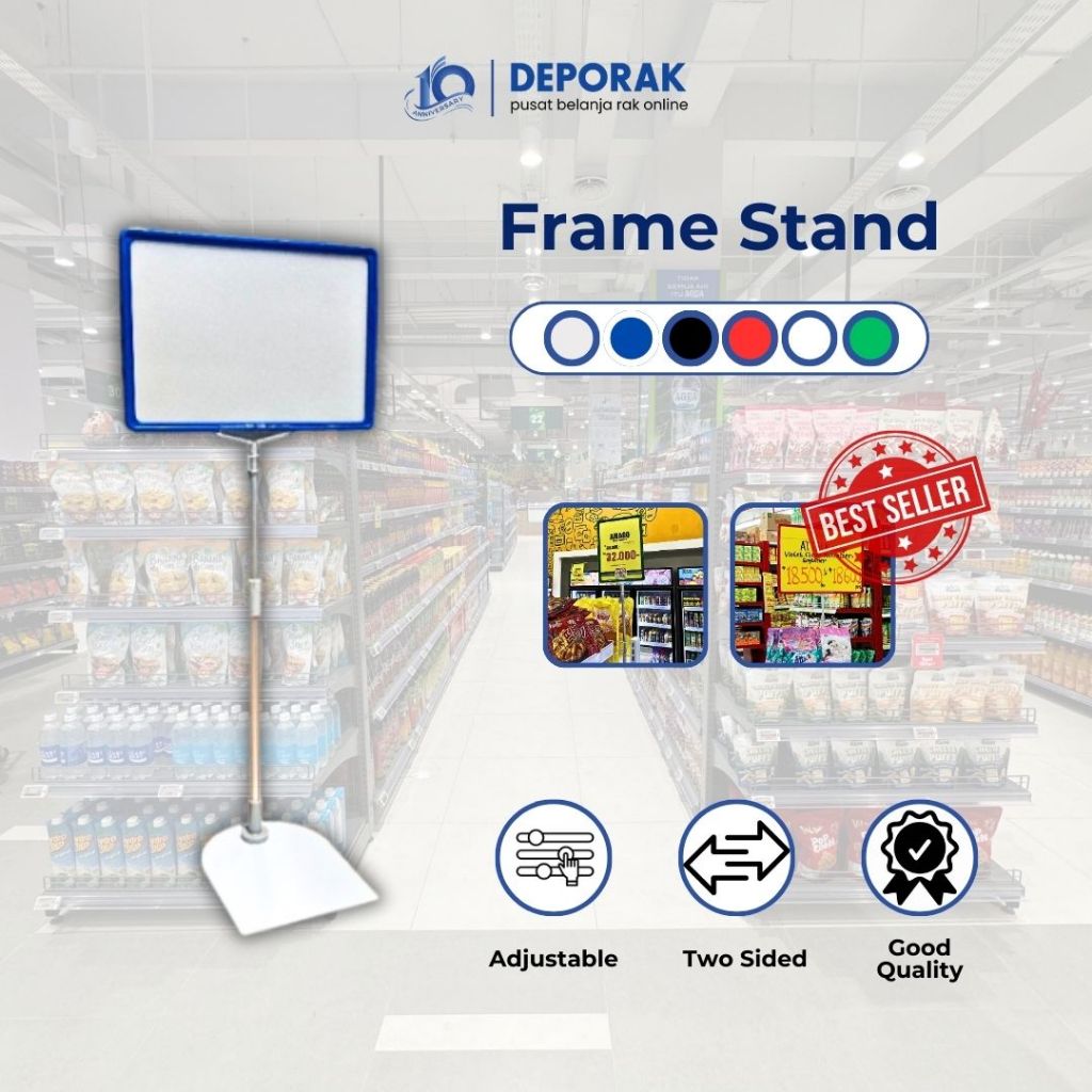 Jual Standing Sign Frame / Pop Up Frame Promo Ukuran A4 / Papan Promo ...