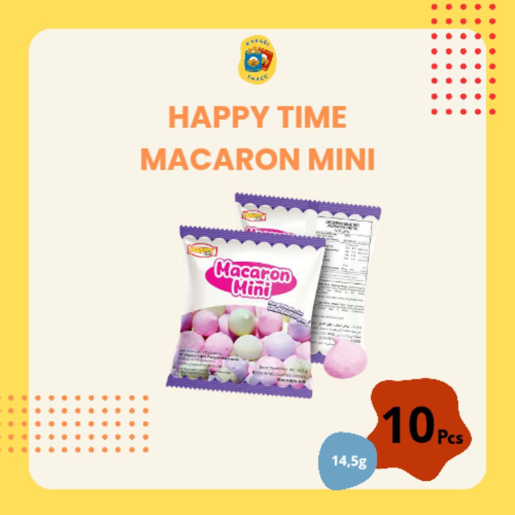 Jual RS Macaron Mini Happy Time (14,5g) Macaron isi 10pcs | Shopee ...