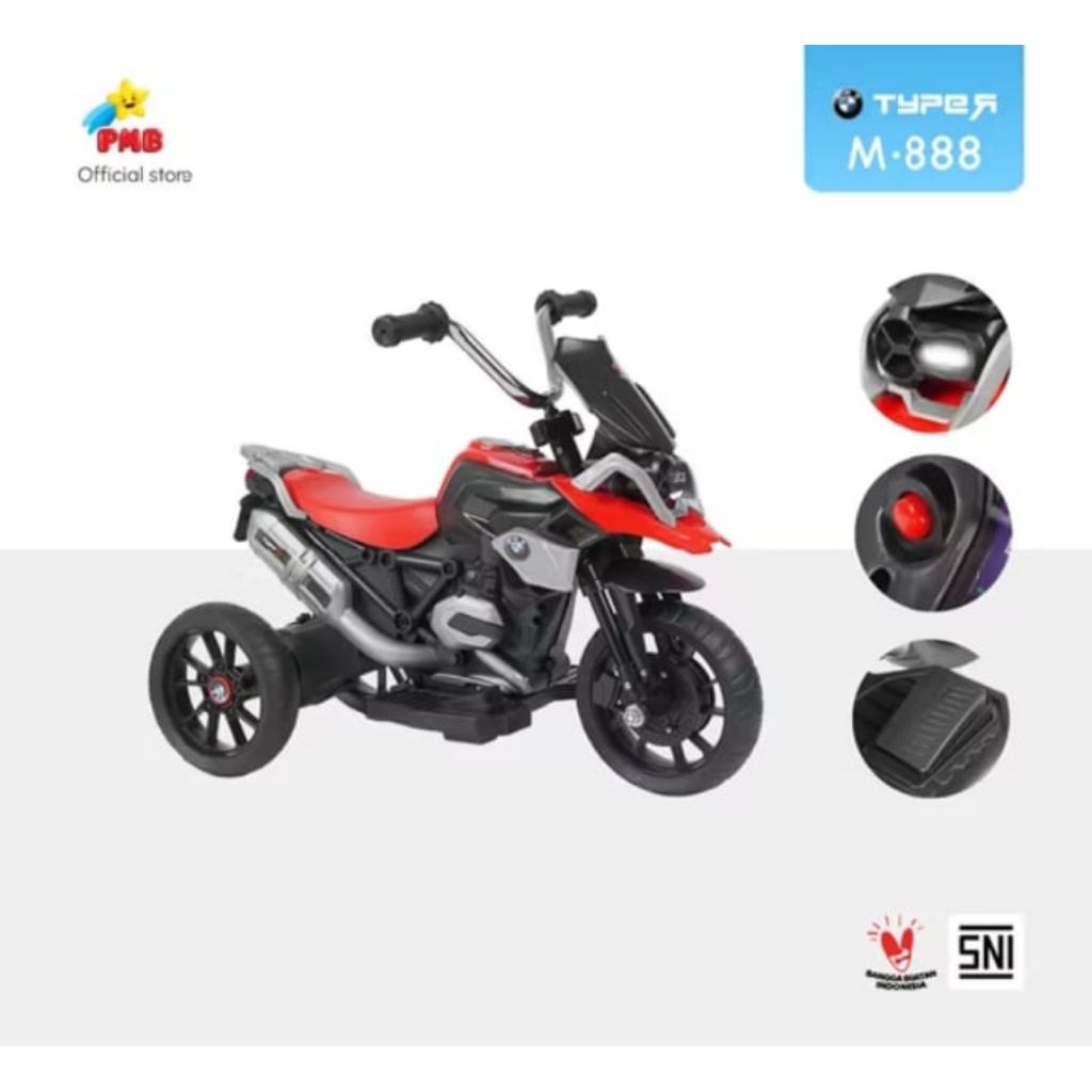 Jual Mainan Motor-Motoran Aki / Mainan Motor-Motoran Gowes Tiga Roda ...