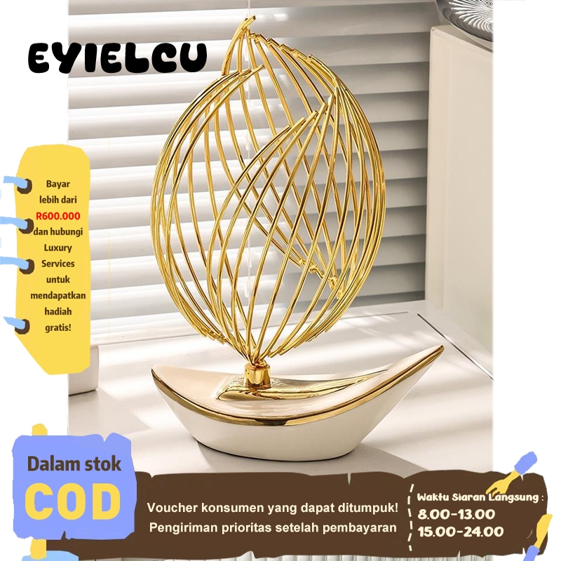 Jual Eyre Dekorasi perahu layar berlayar yang mulus meja kantor meja ...