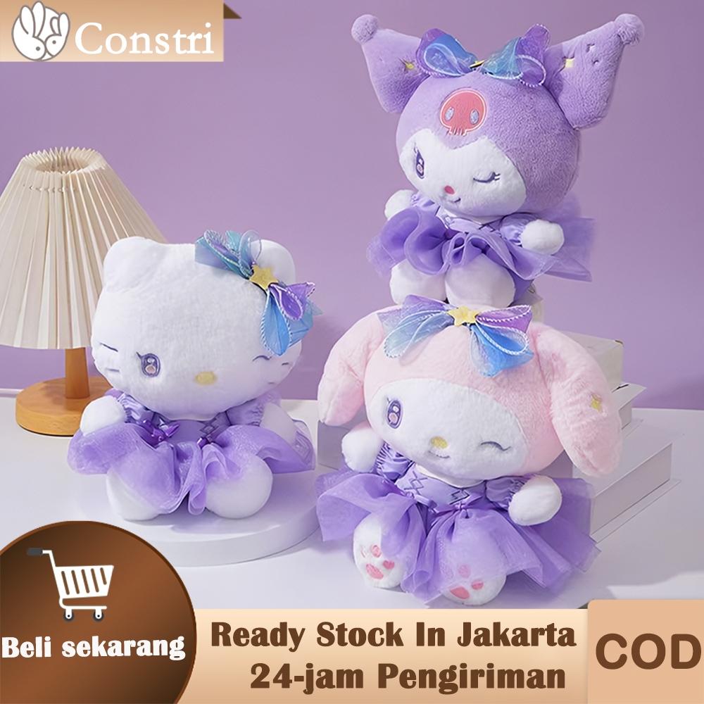 Jual 25CM Boneka New Sanrio Kuromi Cinnamoroll Melody Hello Kitty Plush Premium kado ultah ...