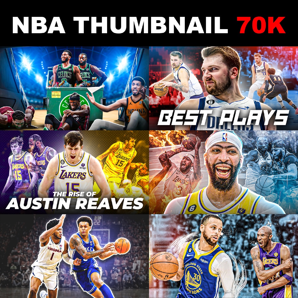 Jual YOUTUBE THUMBNAIL UNTUK NBA ATAU BASKET CHANNEL | Shopee Indonesia