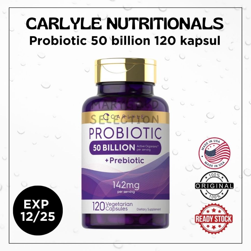 Jual Probiotic Carlyle 25 50 Billion 50 120 kapsul Probiotik Prebiotic ...