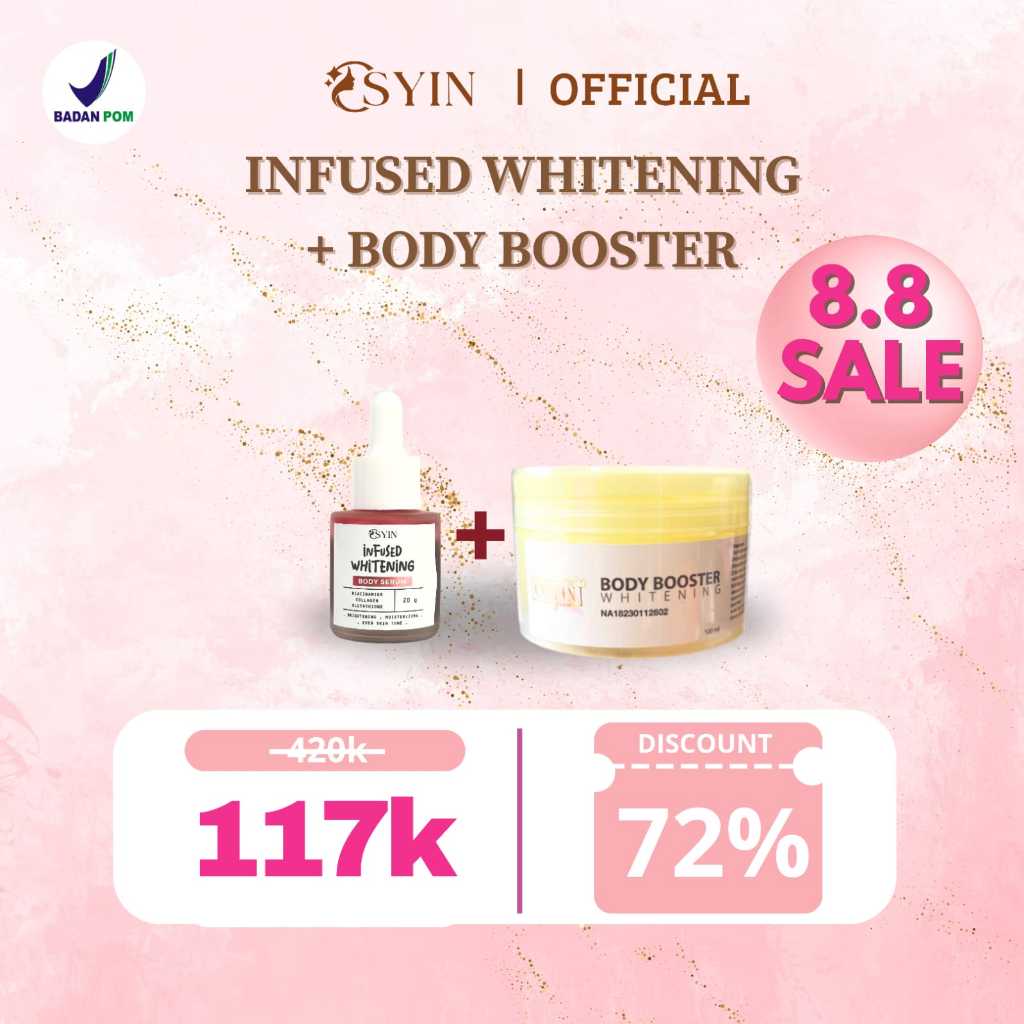 Jual Osyin glow paket 100ml boster plus infused whitening 20ml | Shopee ...
