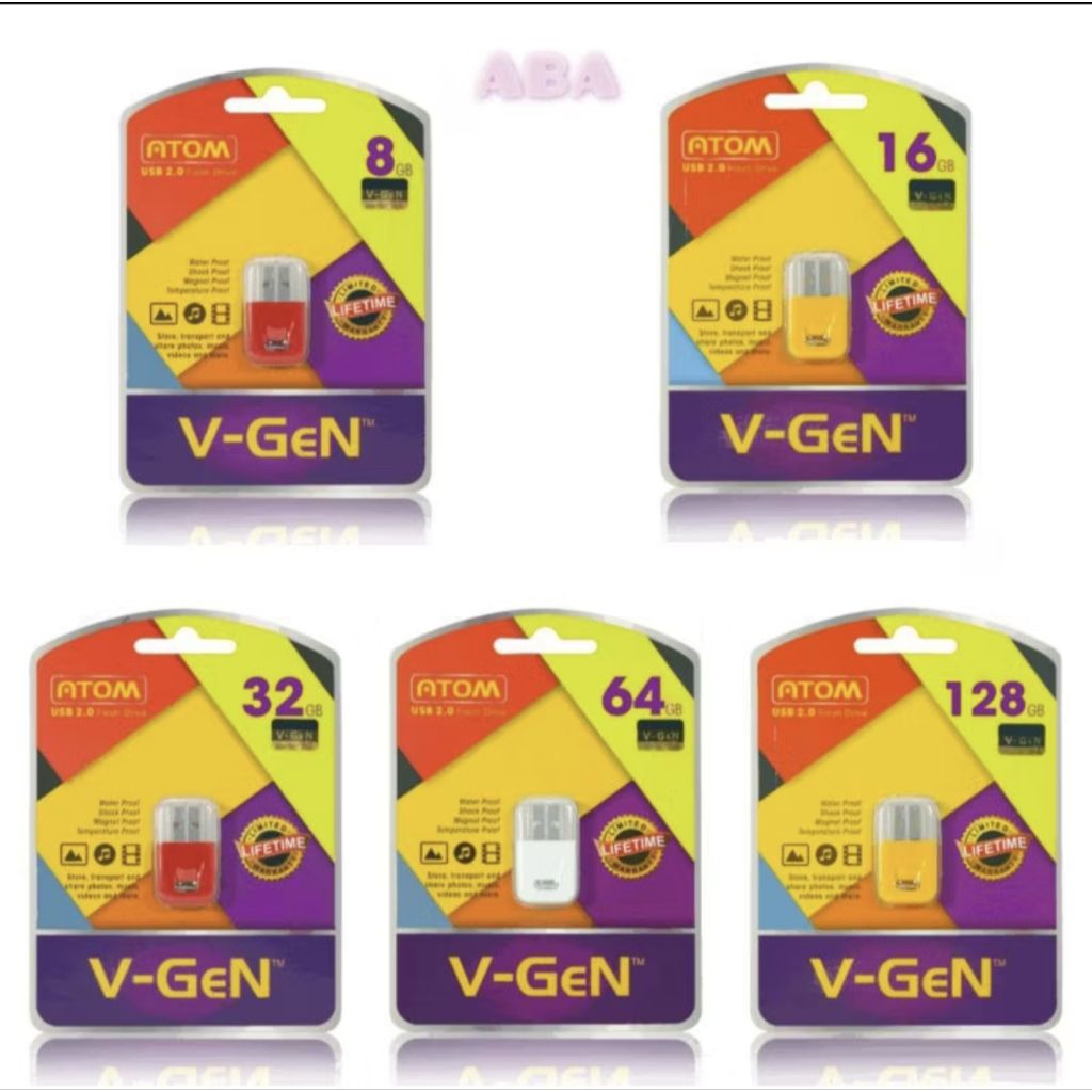 Jual V-Gen Flashdisk Atom 8GB 16GB 32GB 64GB 128GB V-Gen/USB Flash disk ...