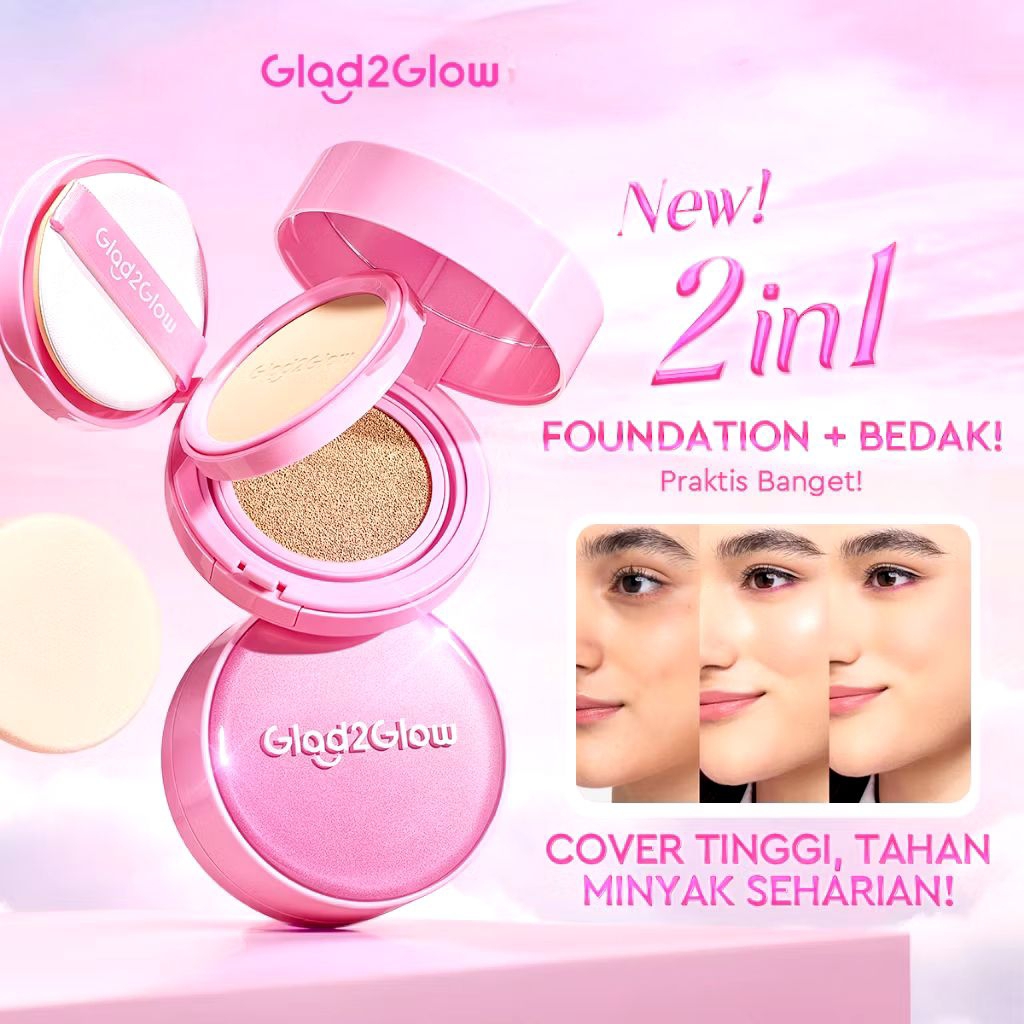 Jual G2G 2in1 Perfect Pair Cushion Powder Foundation Waterproof Make Up ...