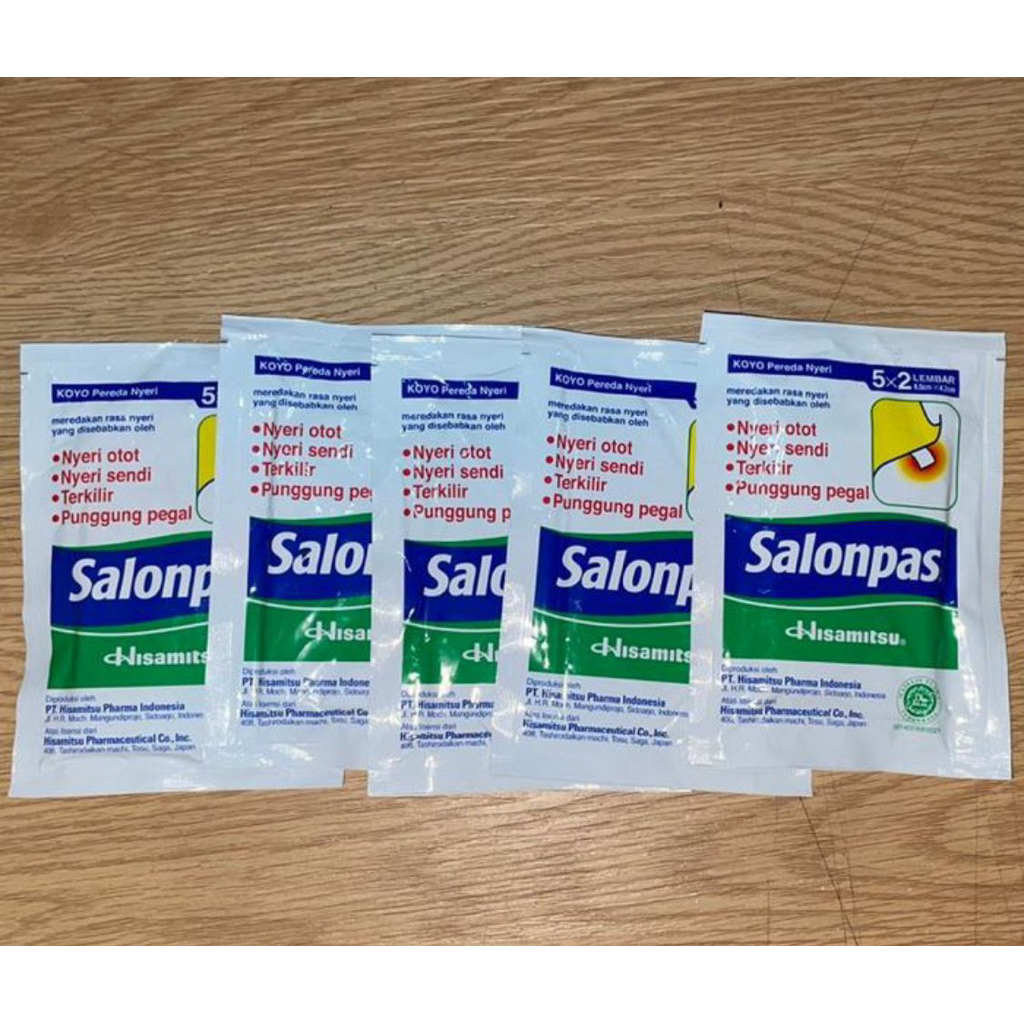 Jual SalonPas Koyo 1 Box Isi 10 Sachet [ 5x2 lembar ] / Koyo Pereda ...