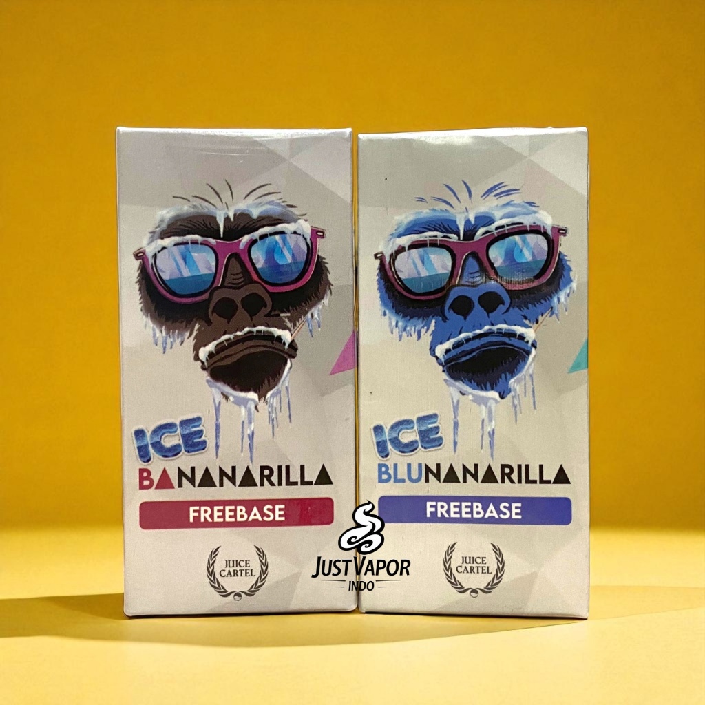 Jual IJC Ice Bananarilla & Blunanarilla 60ML Liquid Vape Freebase ...