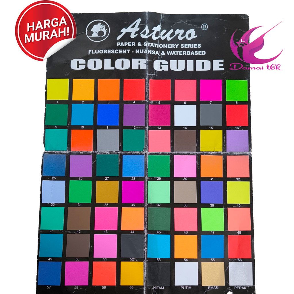 Jual Kertas Asturo Paper Spotlight Asli Karton Asturo Warna 40x60 ...