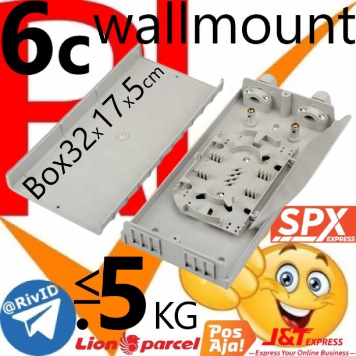 Jual Roset 6 core FC SC APC UPC OTB Fiber Optic 6c Wall Mount 6core ...