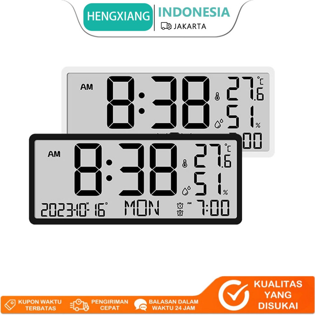 Jual Hengxiang Jam Digital Meja&Dinding 2in1 - Layar SUPER BESAR, 2 ...