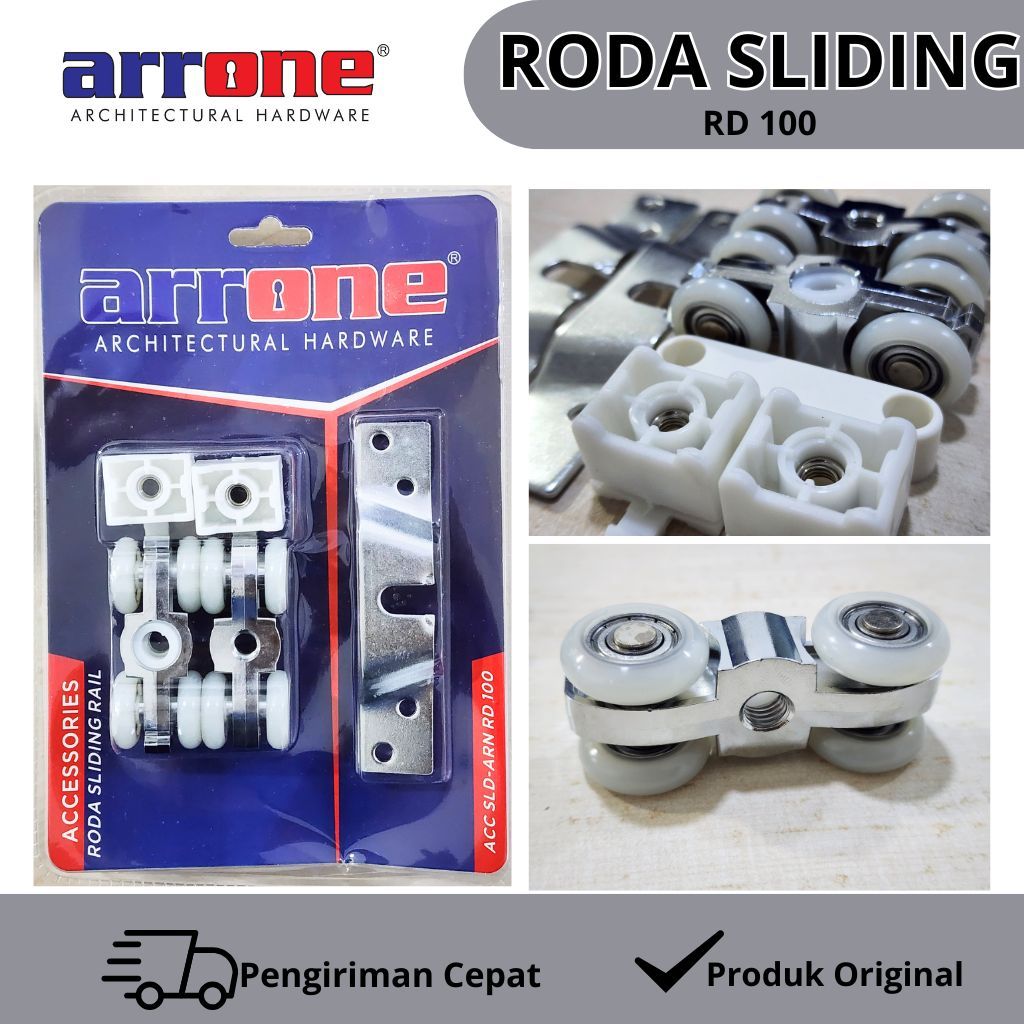 Jual RODA REL SLIDING/RODA PINTU GESER ARRONE RD 100 ORIGINAL | Shopee ...
