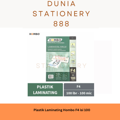 Jual Laminating Hombo Folio F4 Plastik Laminating Laminating FILM HOMBO ...