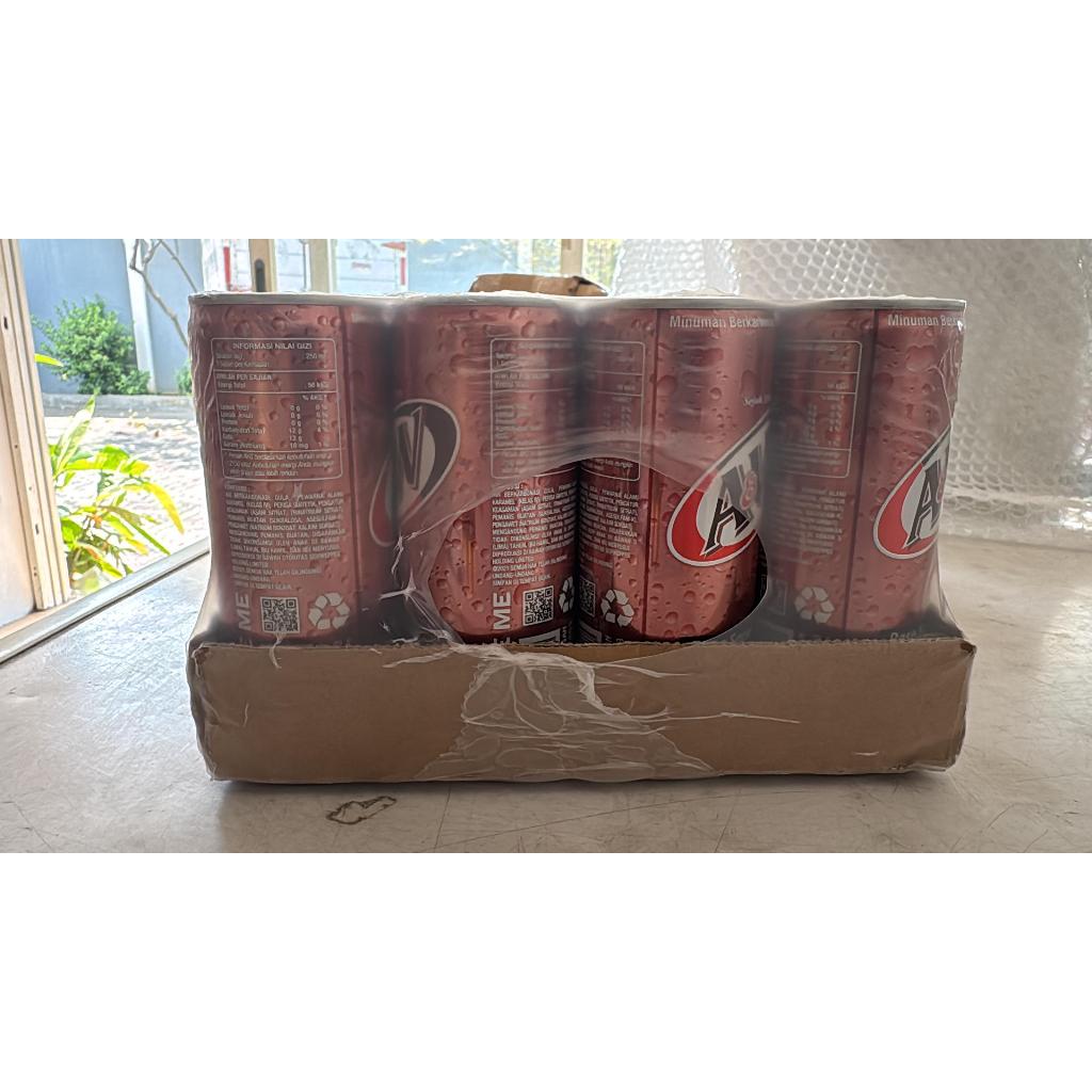 Jual A & W Sarsaparila AW Sarsaparilla 250ml Kaleng Can Karton | Shopee ...