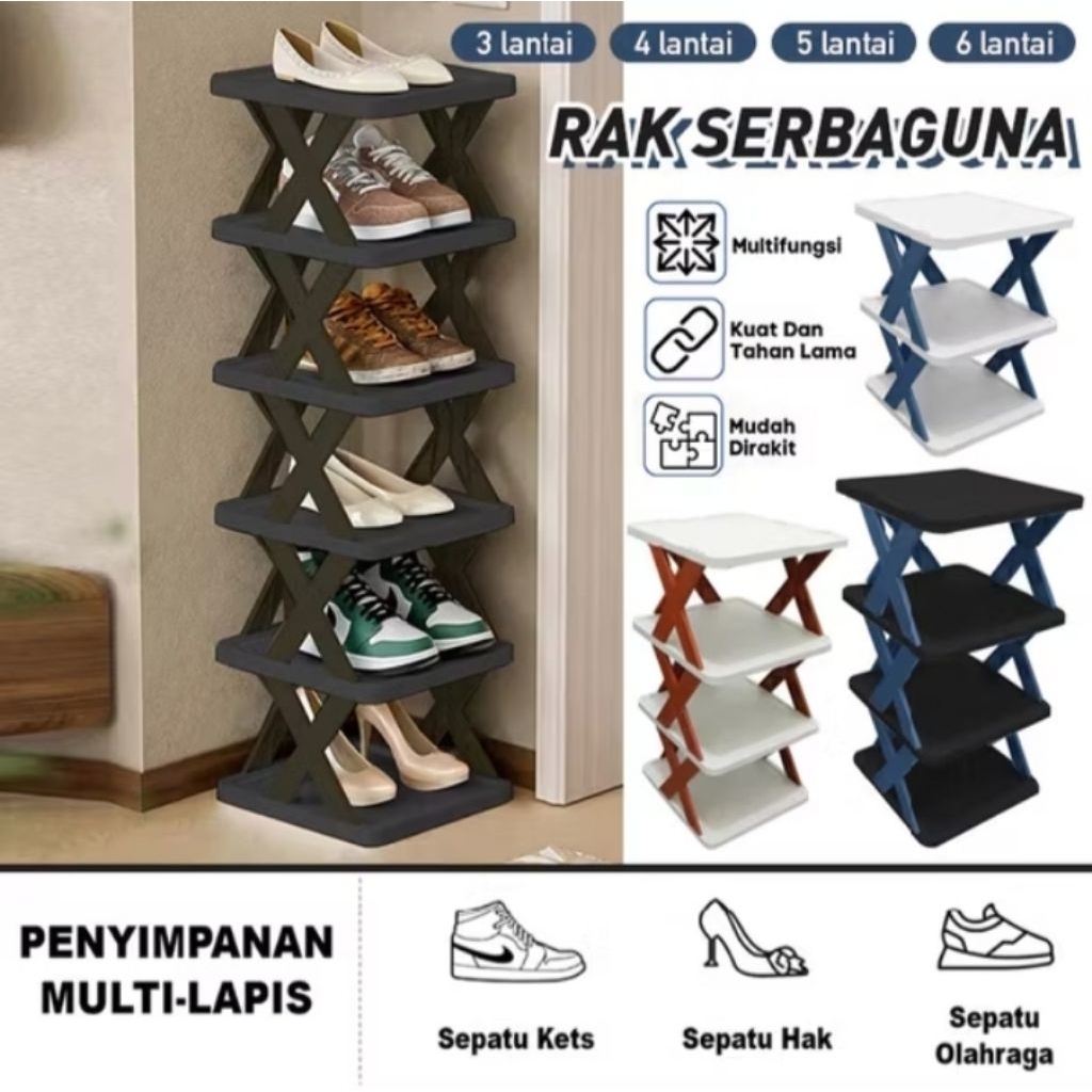 Jual Rak Sepatu & Sendal 4 Susun | Shopee Indonesia