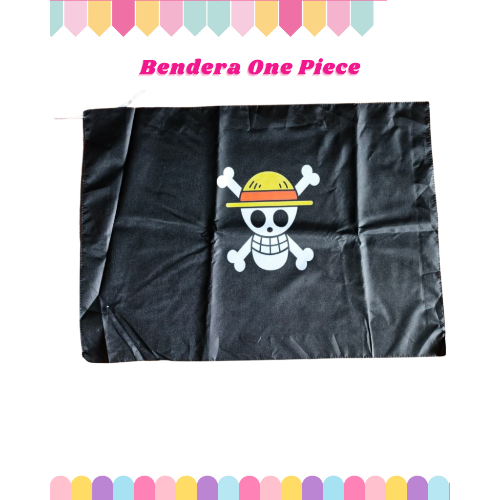 Jual Bendera One Peace Wanpis One Piece Onepiece Tengkorak Nakama Hitam ...