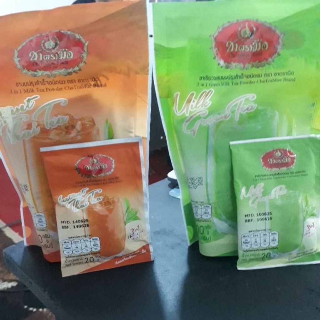 Jual (Satuan) Halal 3 in 1 Milk and Thai tea powder Cha Tra Mue Brand ...