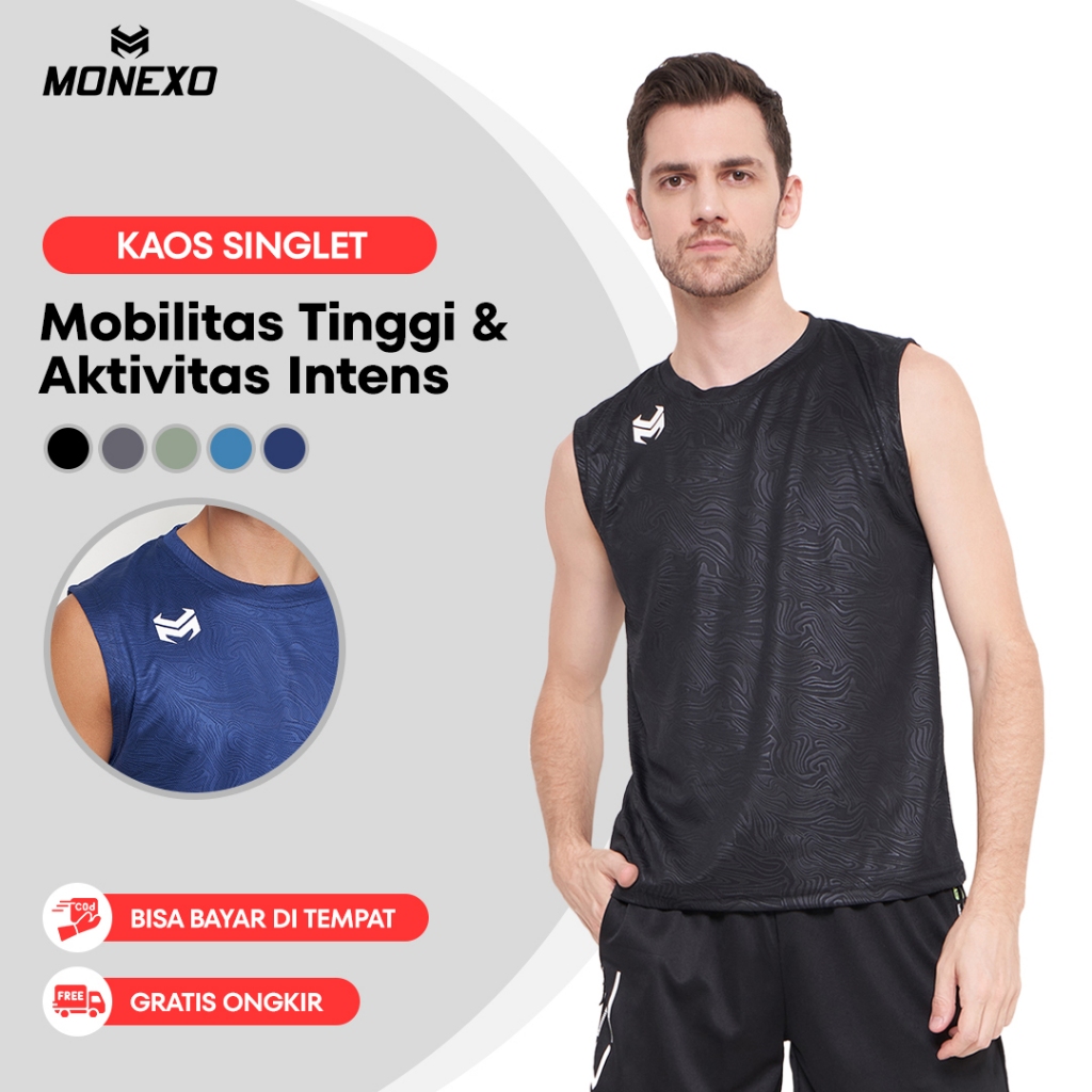 Jual Monexo - Kaos Oblong Pria SInglet Pria Atasan Olahraga Running Basket Jogging SK16 | Shopee ...