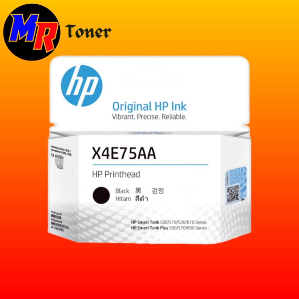 Jual Tinta Print head Hp X4E75AA Black Hp Smart Tank 200, 500, 600, 700 ...