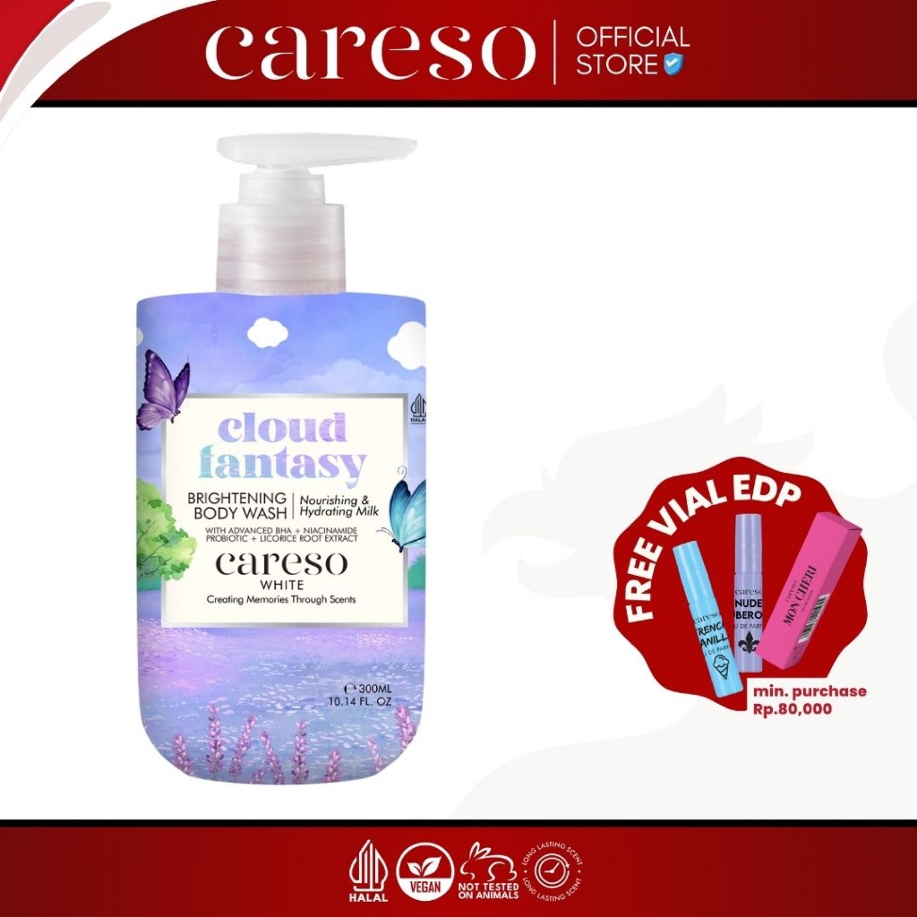 Jual CARESO - Cloud Fantasy Body Wash 300ML | Shopee Indonesia