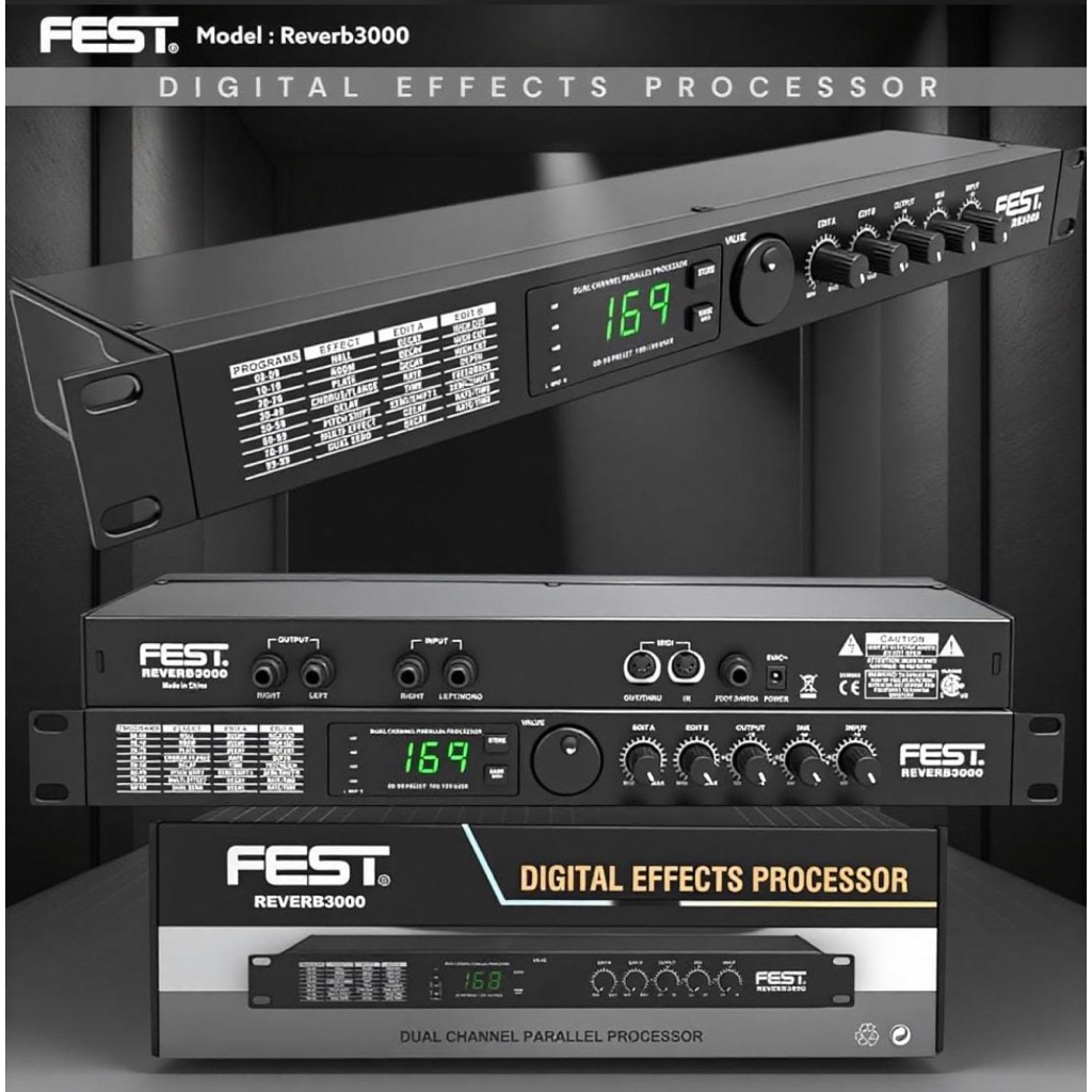 Jual Effect Vokal Fest Reverb 3000 Original FEST Reverb3000 | Shopee ...