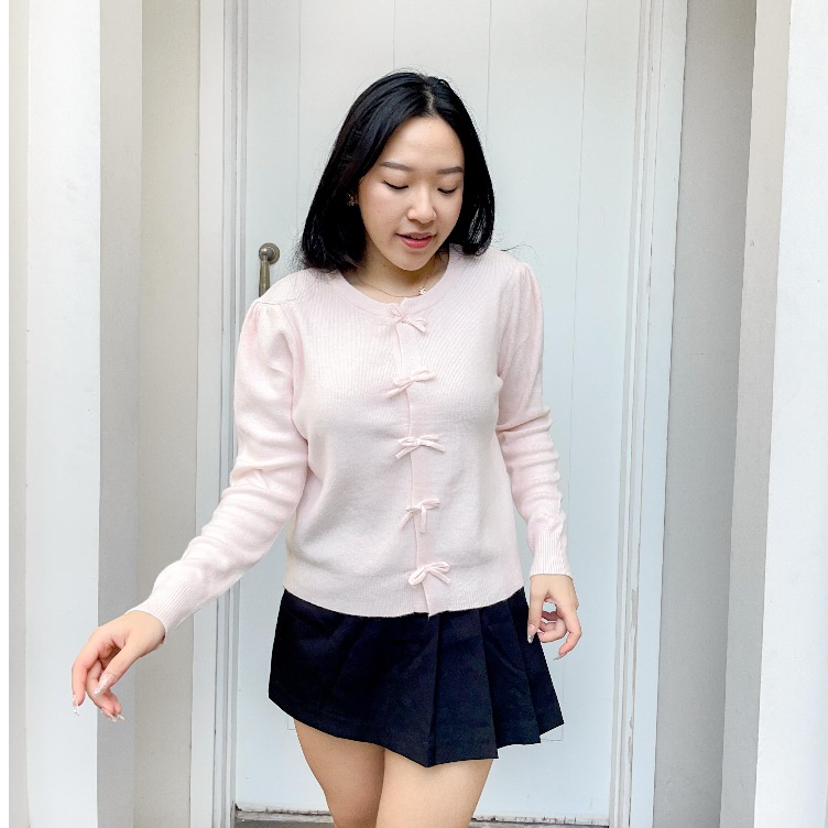 Jual VESTIC - Scalea Knit Cardigan / Coquette Top / Atasan Rajut ...