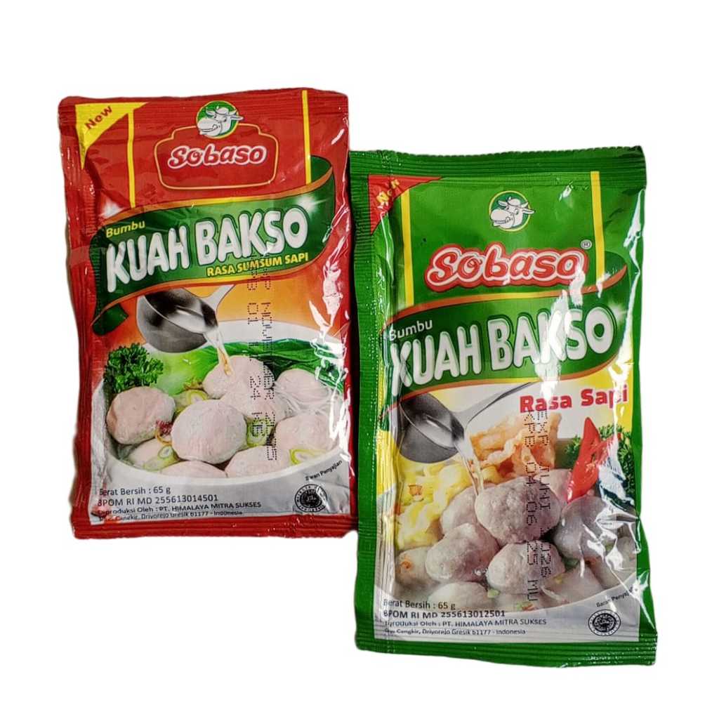Jual Kuah Bakso Sobaso Bumbu Rasa Sapi & Sumsum Sapi 65gr / Bumbu Kuah ...