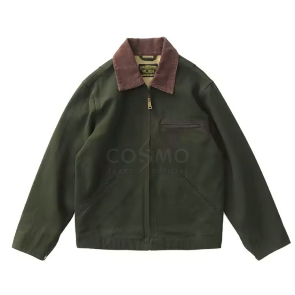 Jual COSMO Jaket Detroit Kanvas Pria Boxy Work Jaket Comfy | Shopee ...