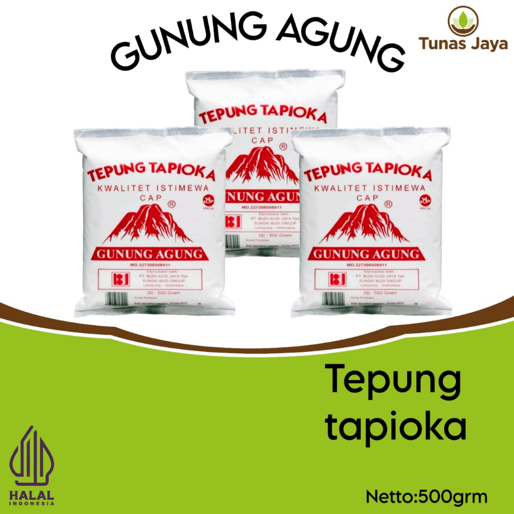 Jual Tepung Tapioka Gunung Agung 500g | Shopee Indonesia