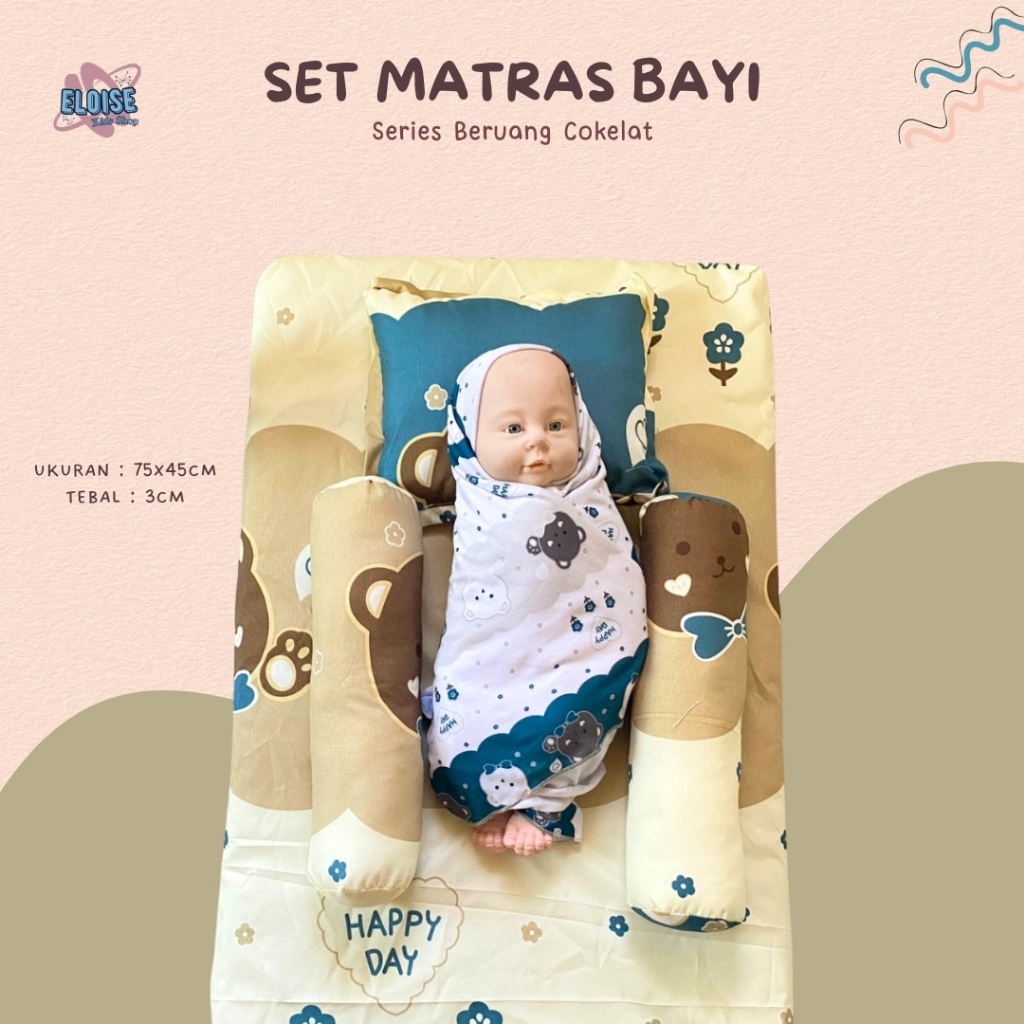 Jual Set Matras Bayi Lengkap Dengan Bantal dan Guling Free Mika Series ...