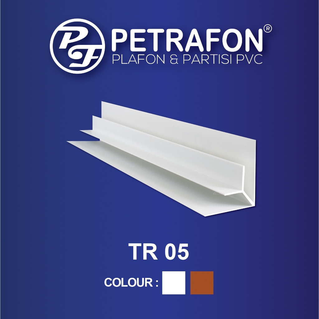 Jual Lis Plafon PVC Type TR 05 - Lis Drop Pvc - Lis Siku Dalam PVC ...