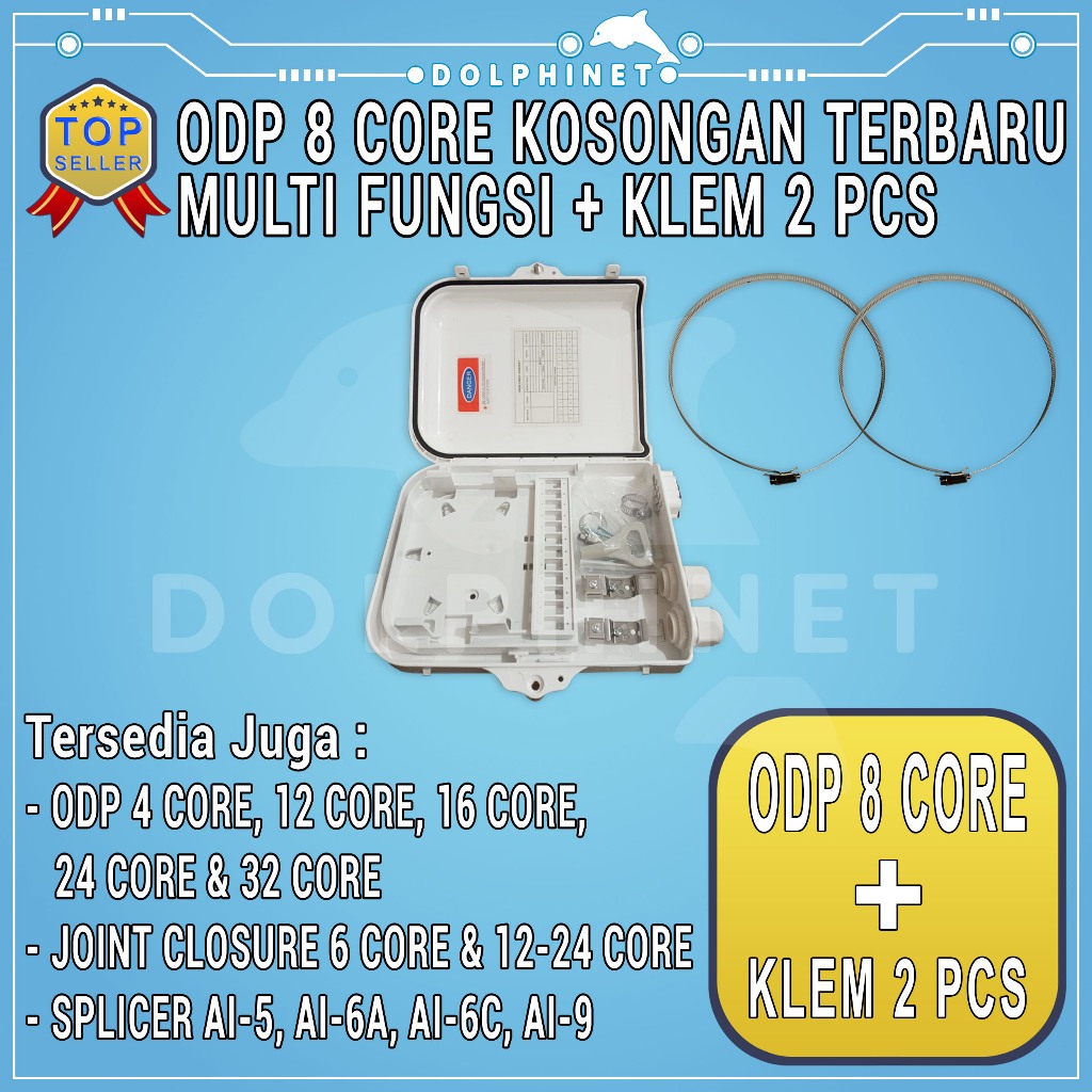 Jual ODP 8 Core Model Box Splitter PLC Box 1:8 & PLC Adapter Kosongan ...
