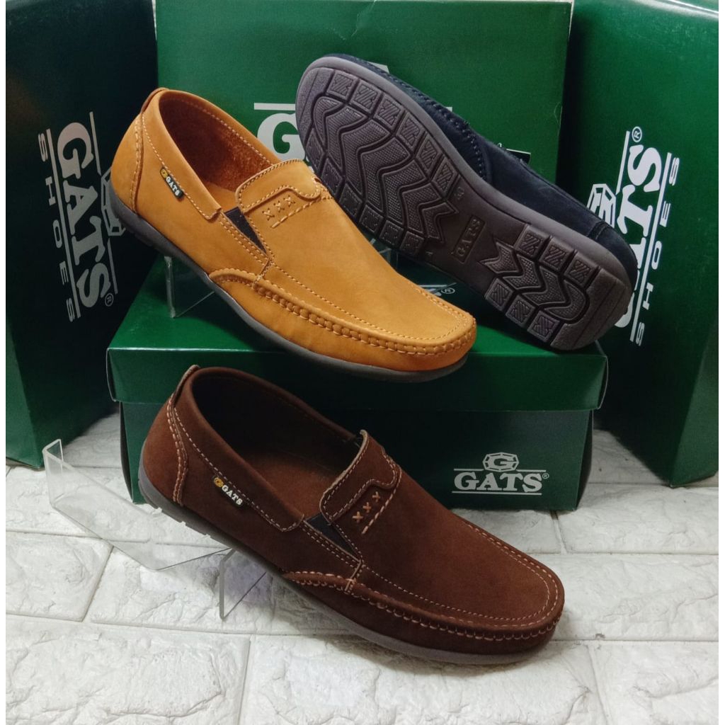Jual Sepatu casual kulit GATS HK 002 original | Shopee Indonesia
